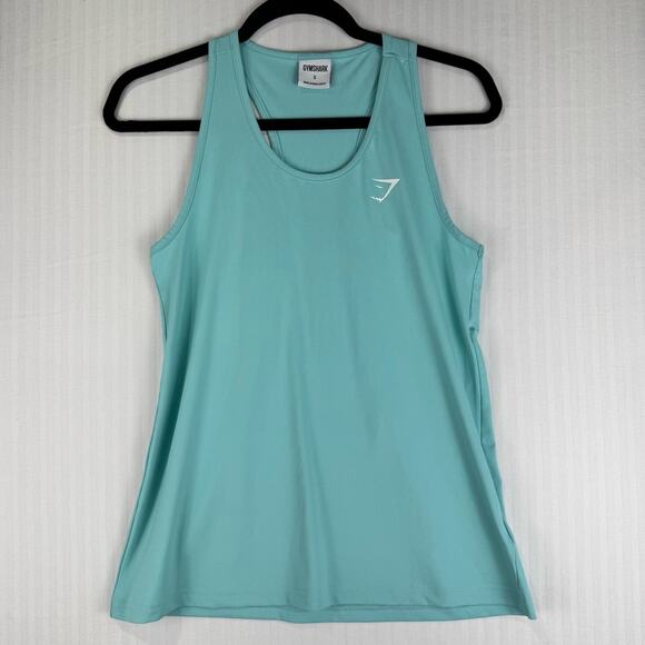 Gymshark | Tops | Gymshark We Do Gym Training Teal Blue Racer Back ...